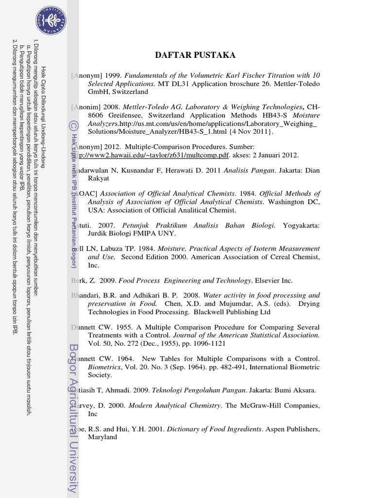 Daftar Pustaka Selected Applications Pdf Analytical Chemistry Methodology