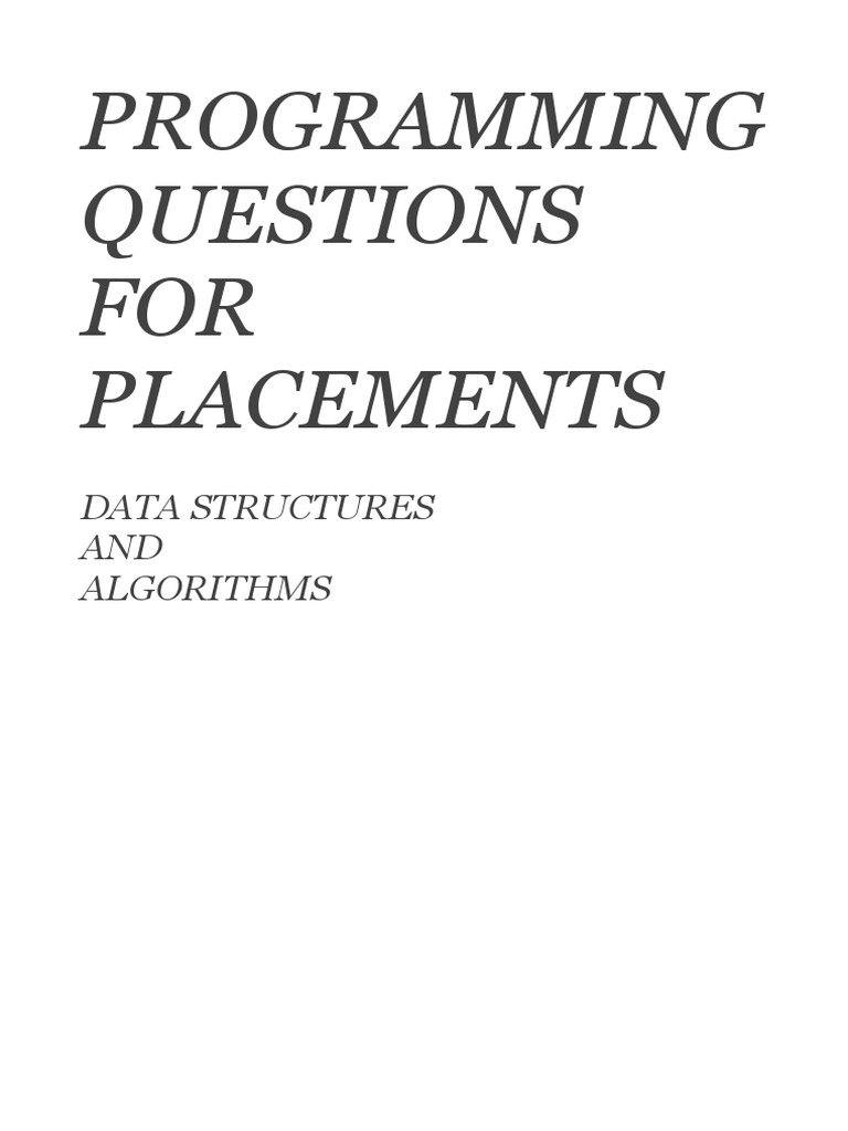 Programming Questions Pdf String Computer Science Matrix