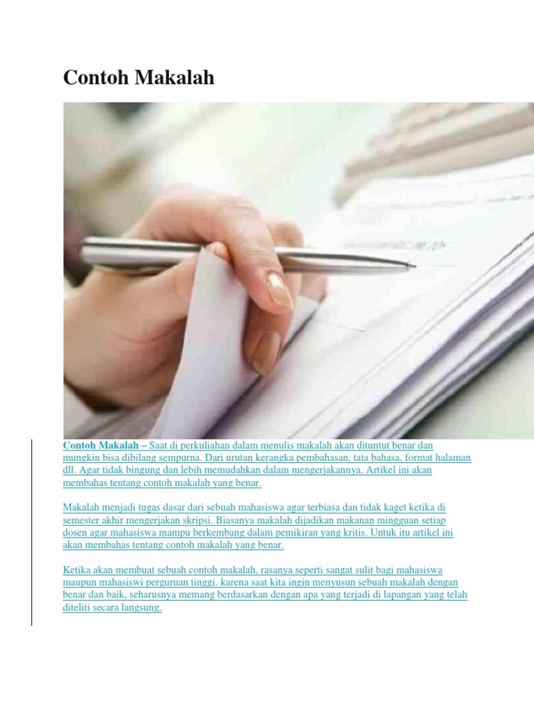 Contoh Makalah | PDF