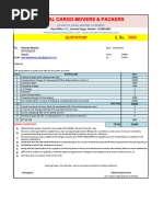 Packers and Movers Quotation Format | PDF | Insurance | Services ...