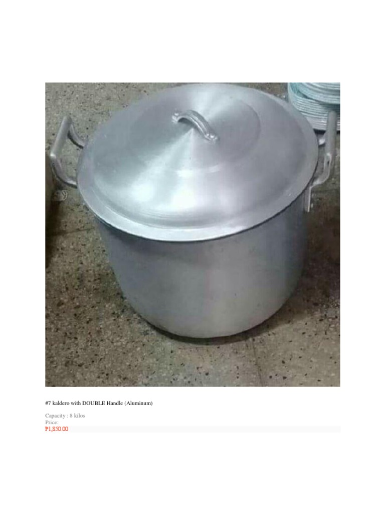 5 Kaldero DOUBLE Handle | PDF