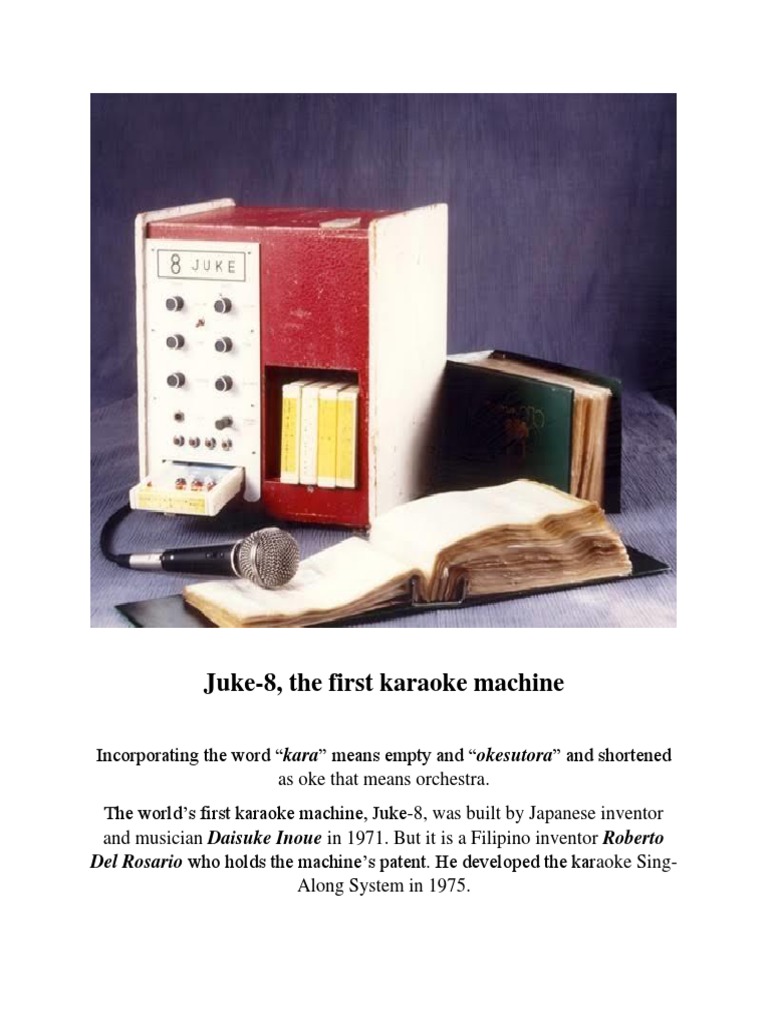 The world's first karaoke machine | PDF