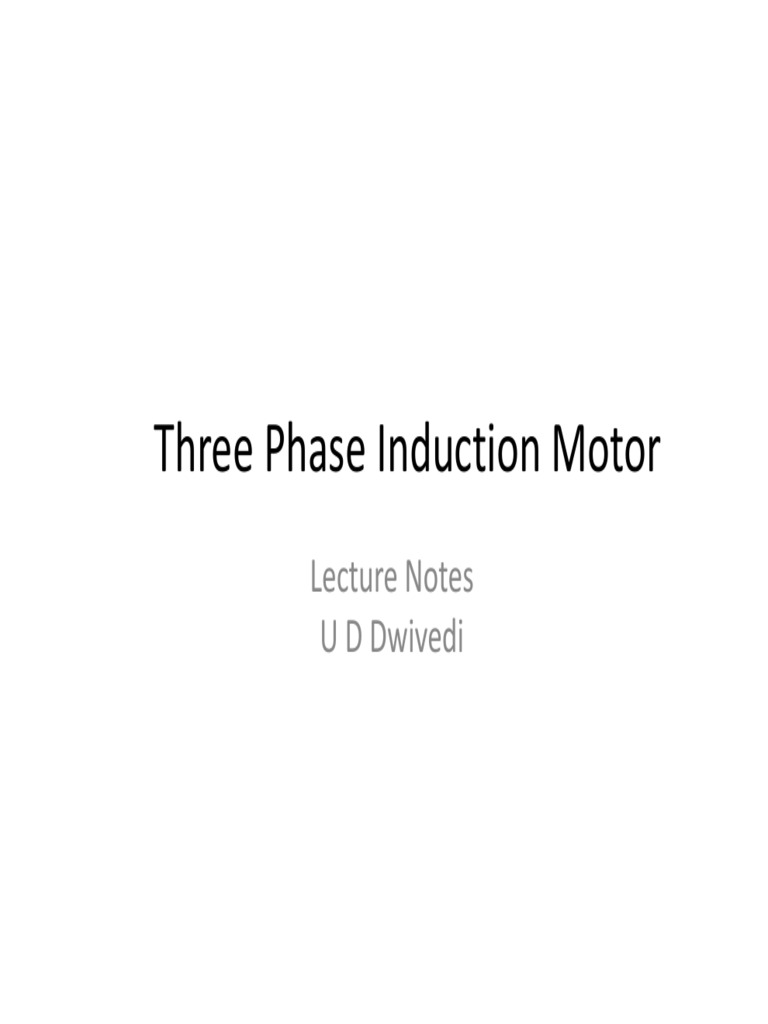 3-Phase Induction Motor (IM) New | PDF | Electric Motor | Magnetism
