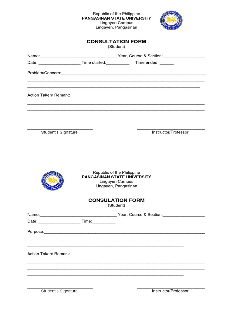 Consultation Form | PDF
