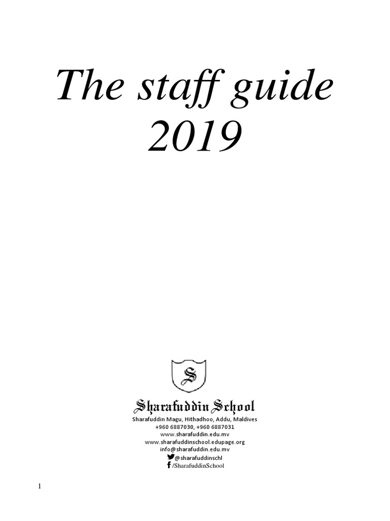 Example Staff Guide | PDF | Laboratories | Schools