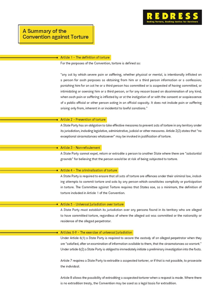 An Overview Of The Key Provisions And Definitions Of The United Nations