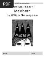 AQA GCSE English Literature Macbeth Quote Bank | PDF | Macbeth ...