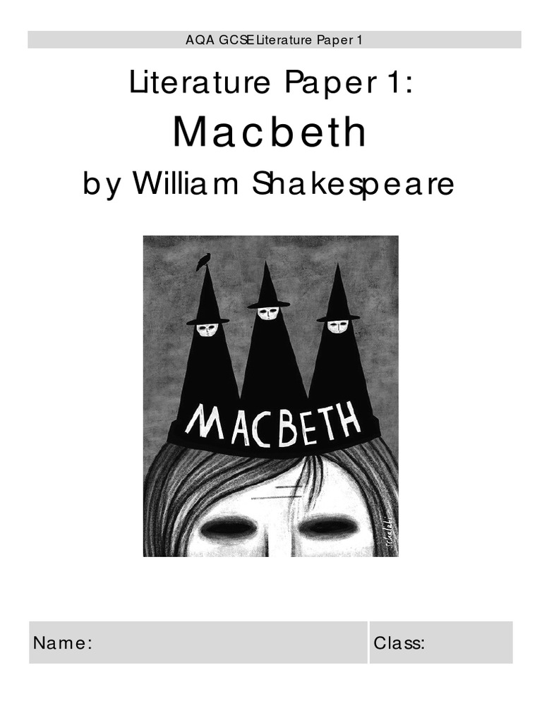 By William Shakespeare: Literature Paper 1 | PDF | Macbeth ...