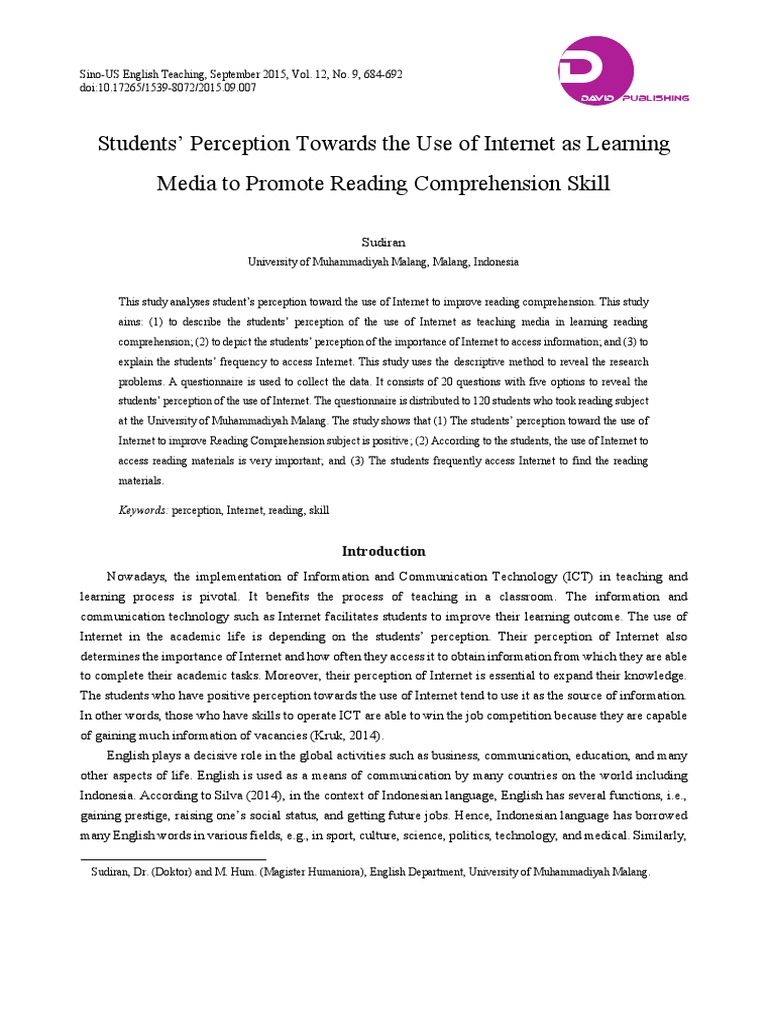 Thesis | PDF | Educational Technology | Mass Media