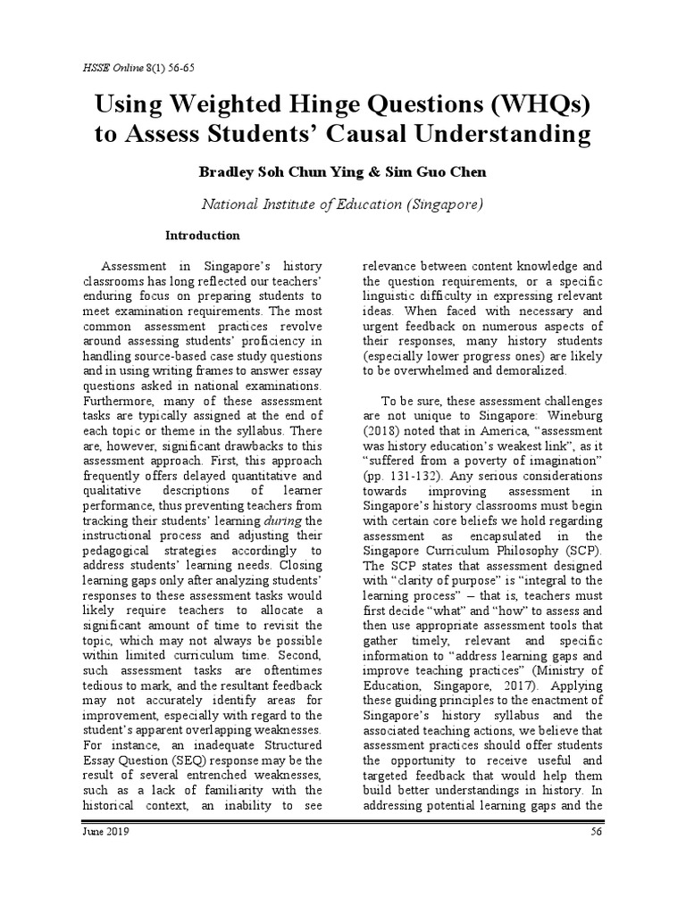 Weighted Hinge Questions | PDF | Causality | Multiple Choice