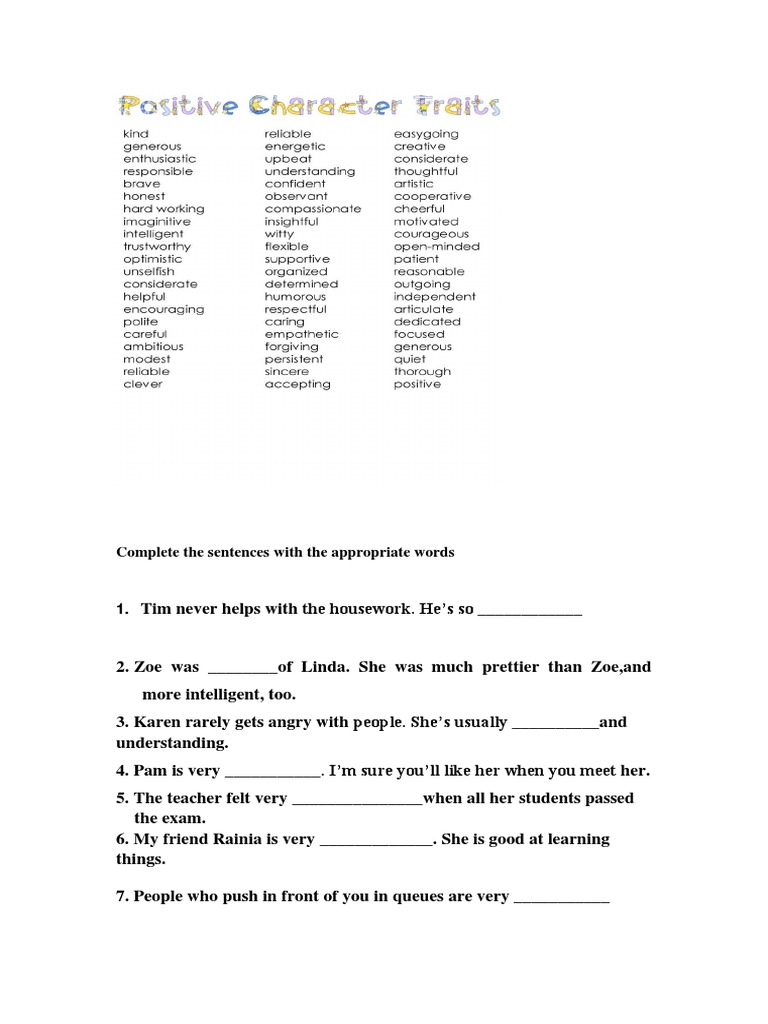 List of Positive Personalities | PDF