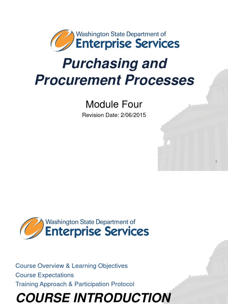 Purchasing and Procurement Processes: Module Four | PDF | Procurement | Request For Proposal