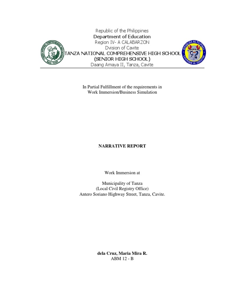 Narrative Report | PDF | Computing | Communication