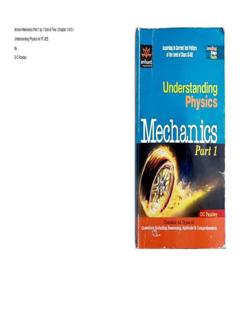 Mechanics Part 1: D.C. Pandey Overview | PDF | Teaching Methods ...
