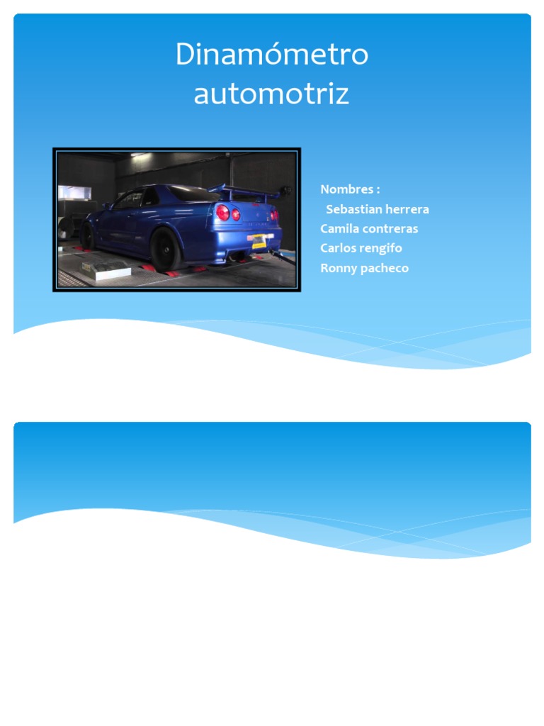 Dinamómetro Automotriz: Medición de Potencia | PDF | Esfuerzo de ...
