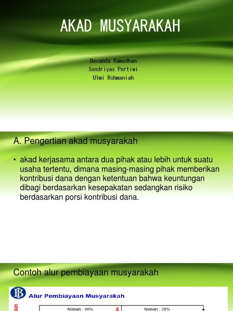 Akad Musyarakah | PDF