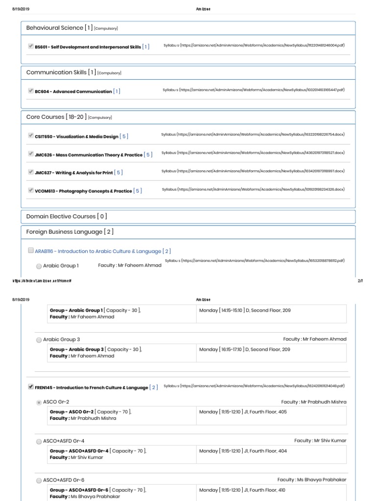 Amizone Syllabus | PDF | Human Communication | Semiotics