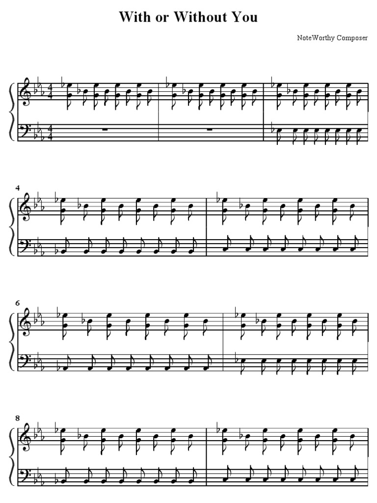 Printed Using Noteworthy Composer (Unregistered Copy) | PDF