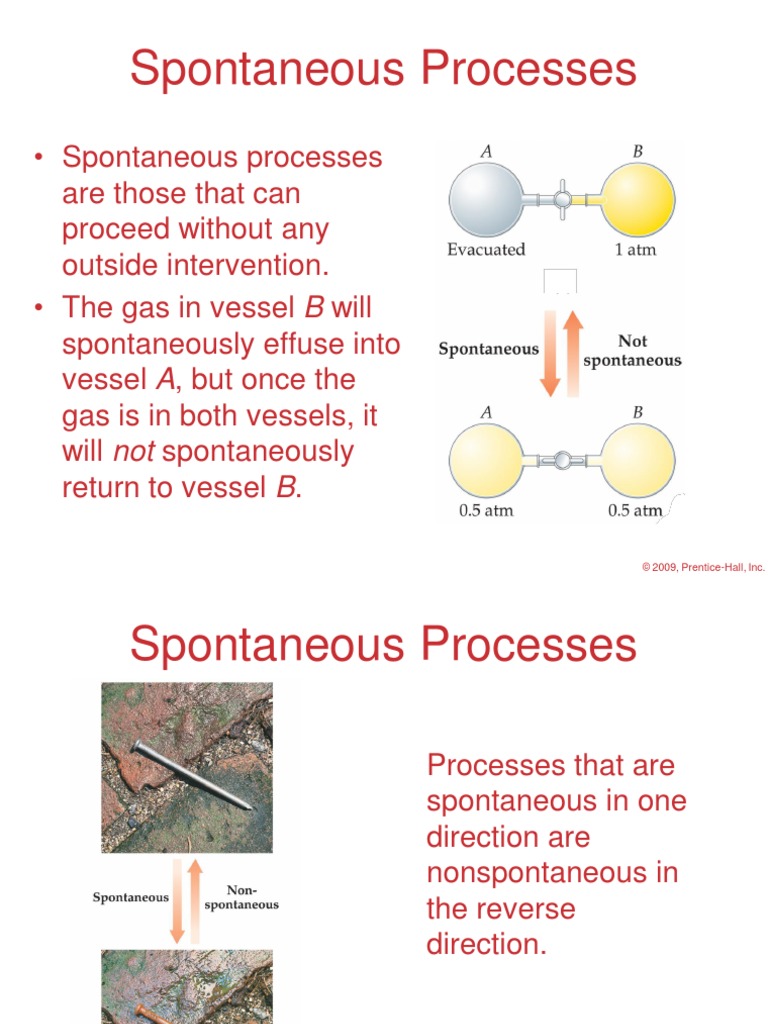 Spontaneous Processes: 2009, Prentice-Hall, Inc | PDF | Laws Of ...