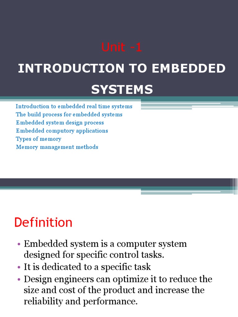 Embedded Systems - CS 2364 | PDF | Embedded System | Input/Output