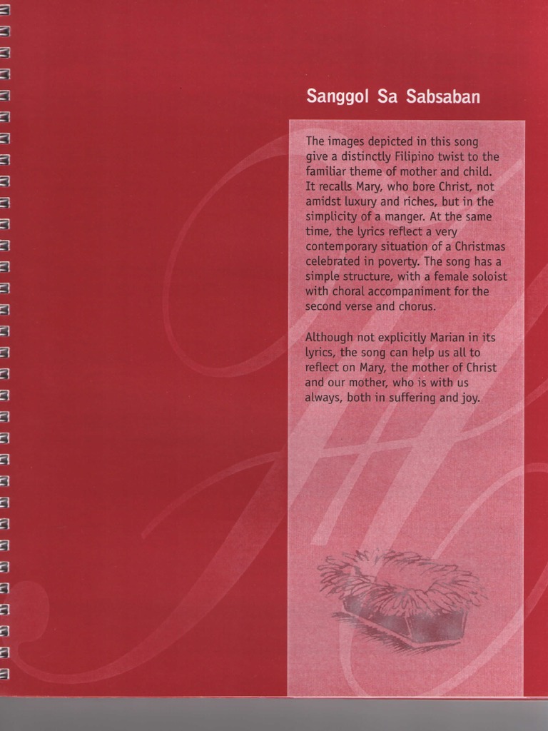 Sanggol Sa Sabsaban | PDF