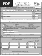 Bir Form 2305 | PDF | Taxation | Taxes