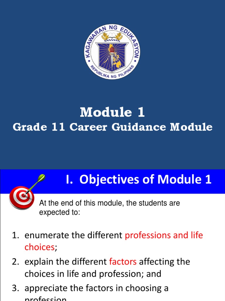 Grade 11 Career Guidance Module | Download Free PDF | Personality Type ...