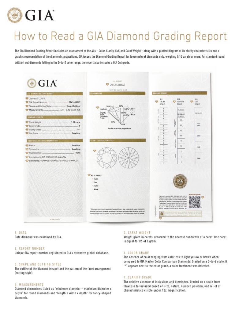 GIA How To Read A Diamond Grading Report en | PDF | Jewellery ...