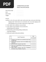 Contoh Rubrik Dan Lembar Penilaian Pengetahuan | PDF