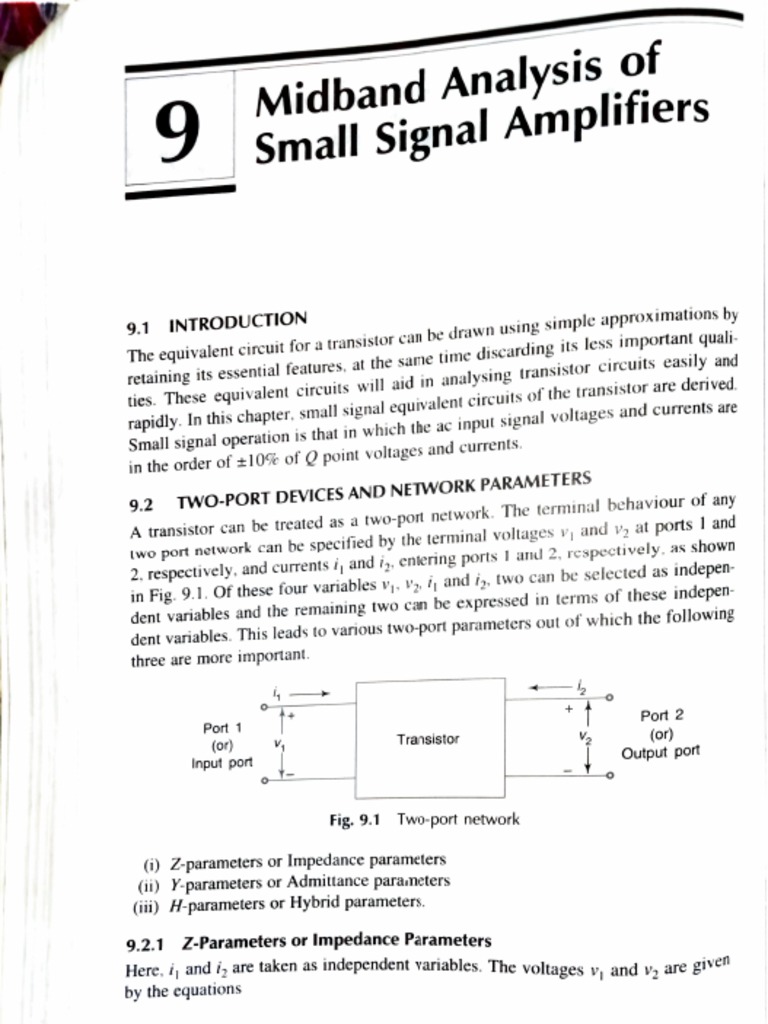 H Parameter Analysis of Small Signal Amplifier of Transistor and Its Approximate Analysis PDF | PDF