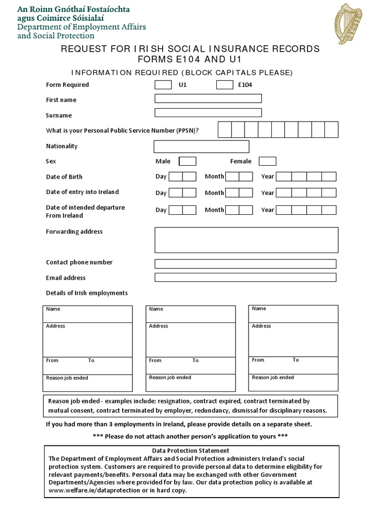 U1 | Welfare | Unemployment Benefits