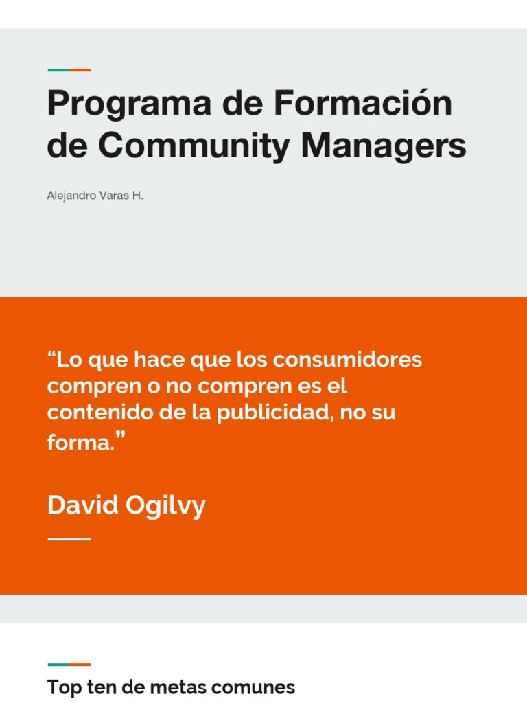 Community Managers Pdf Marketing Publicidad