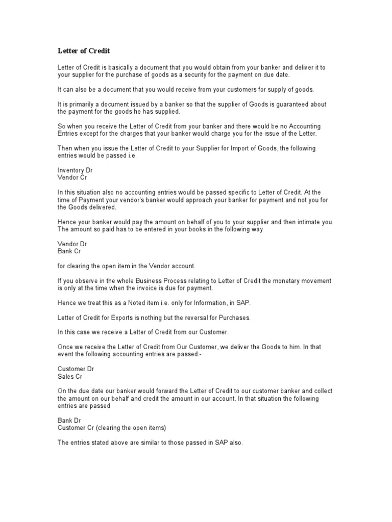 Letter of Credit & Bank Guarantee | PDF | Letter Of Credit | Payments