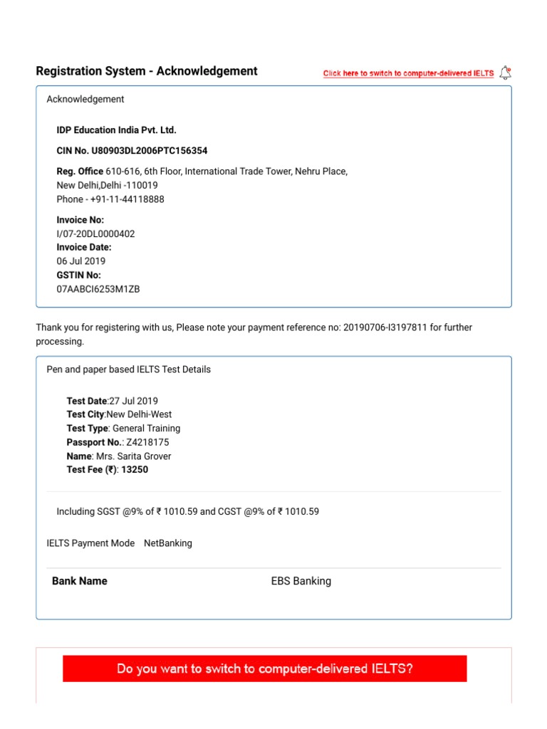 Idp - Ielts Test Centers | PDF
