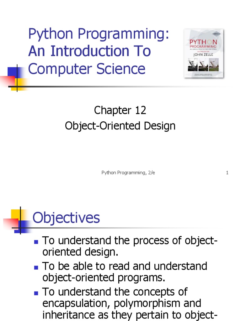 Python Programming: An Introduction To Computer Science: Object-Oriented Design | PDF | Class ...