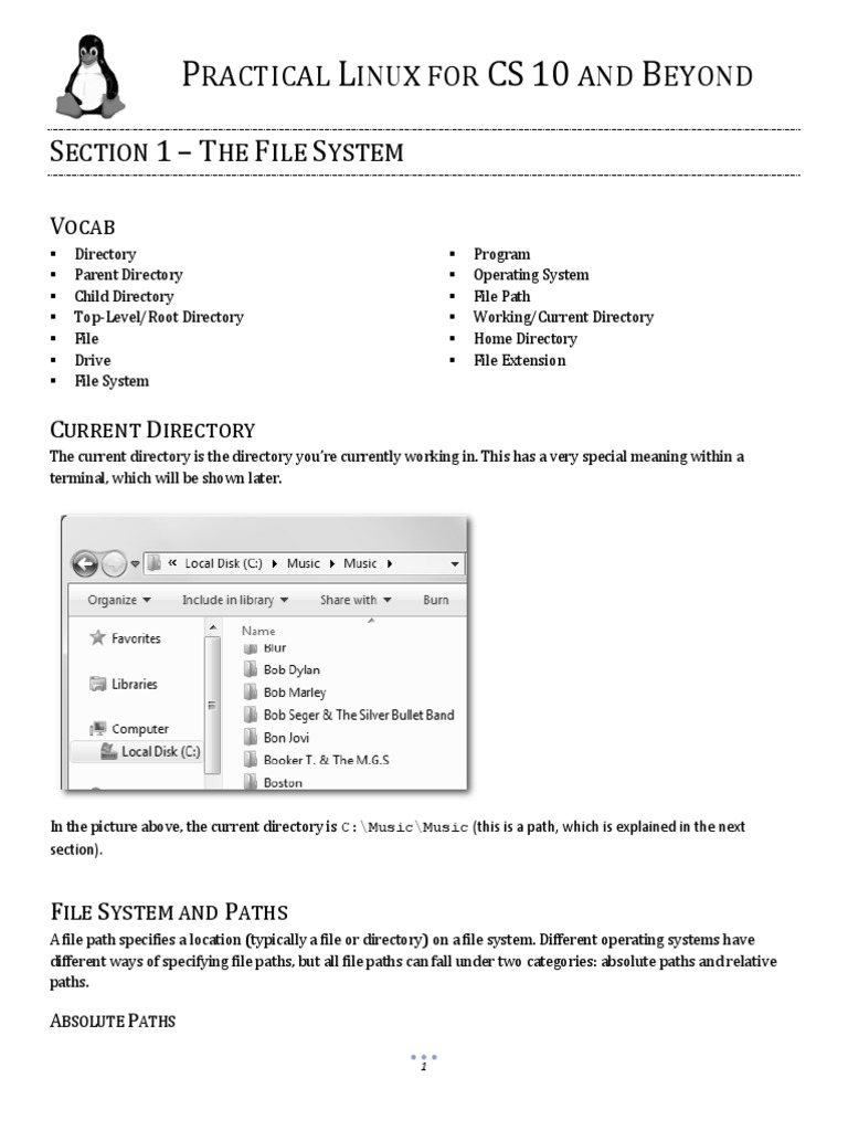 Linux Guide Pdf Computer File Directory Computing