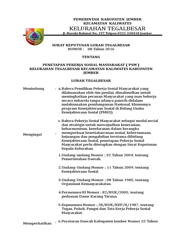 SK PSM Tegalbesar | PDF