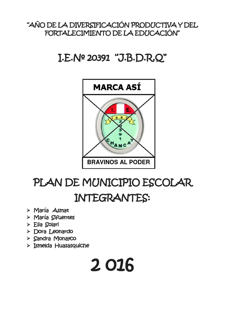 Plan de Municipio Escolar | PDF | Aprendizaje | Sicología