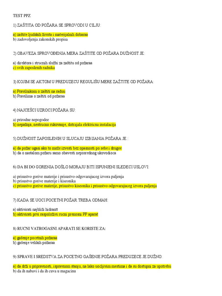 Test PPZ | PDF