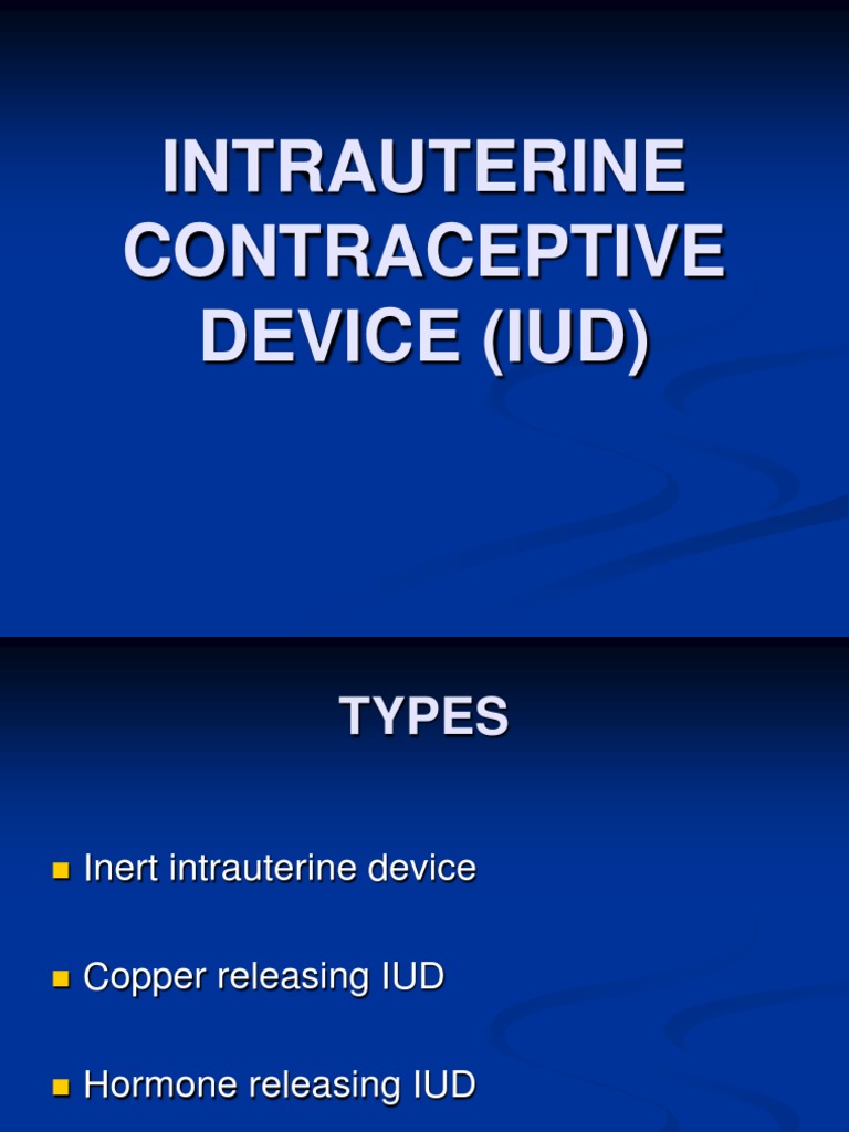 Intrauterine Contraceptive Device (Iud) | PDF | Sexual Anatomy | Mammal ...