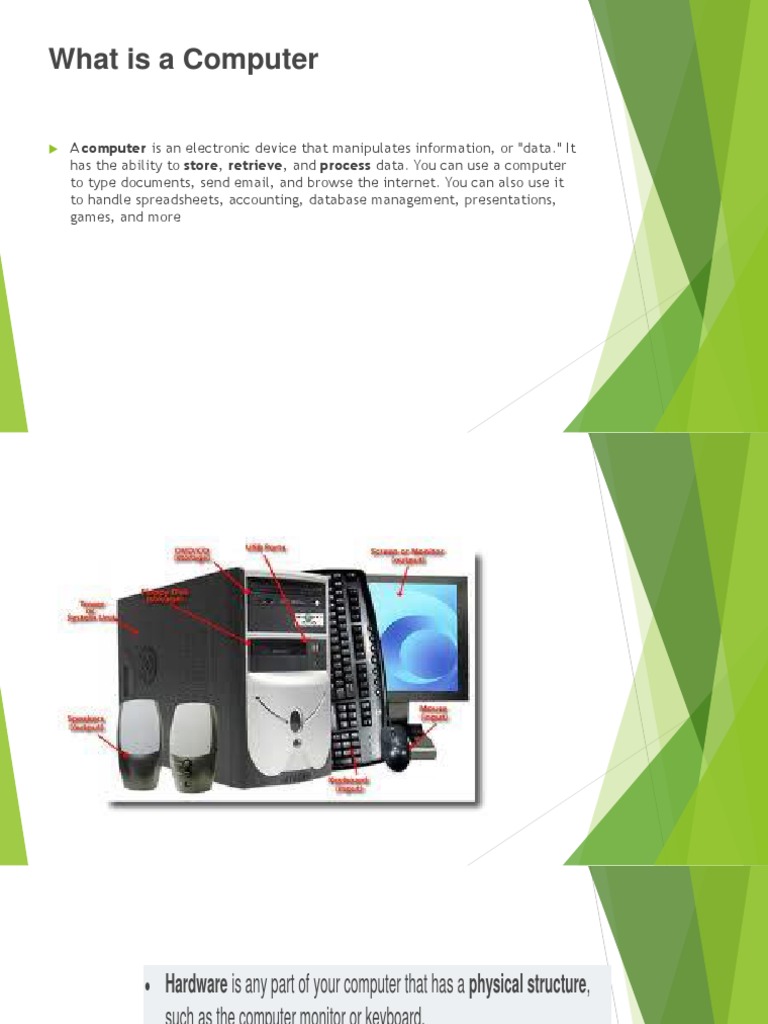 What Is A Computer | PDF | Computer Hardware | Random Access Memory