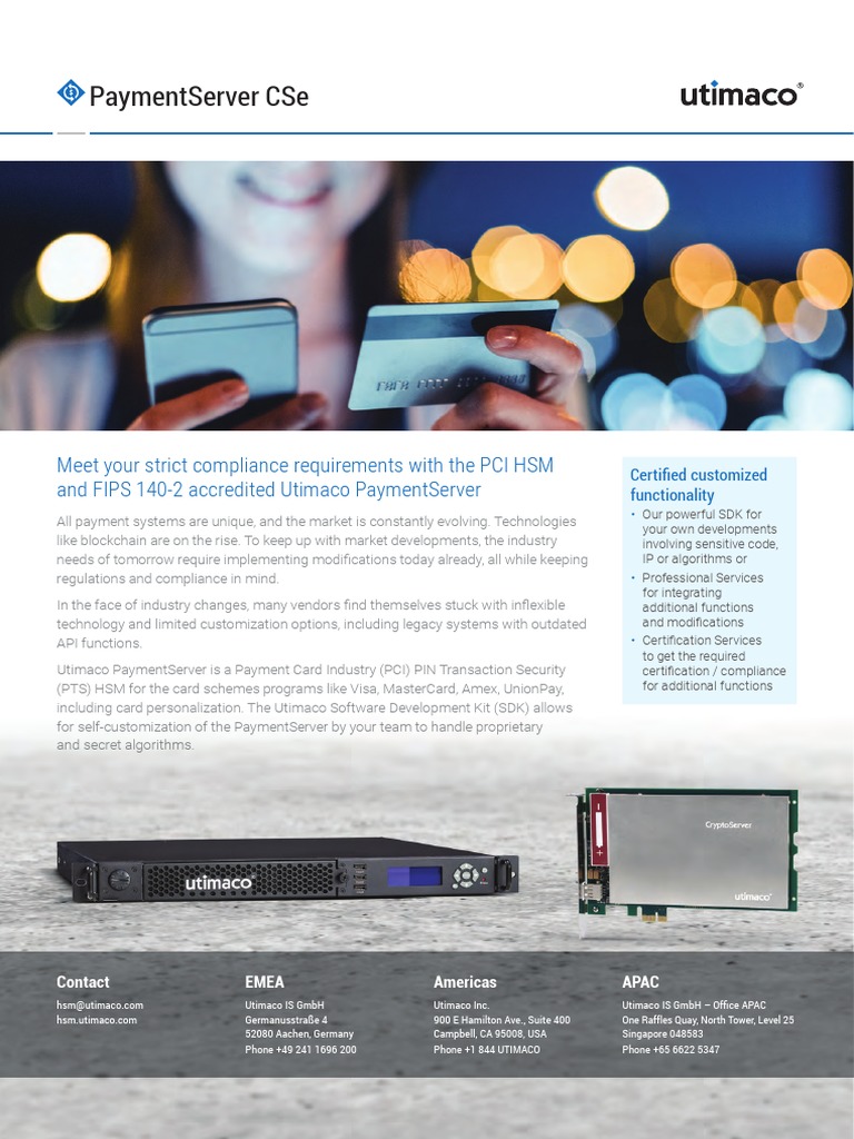 Utimaco | PDF | Payment Card Industry Data Security Standard | Personal ...