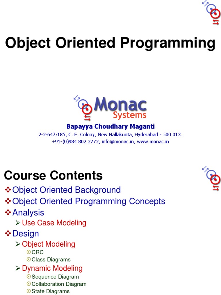Object Oriented Programming Bapayya Choudhary Maganti Pdf Class Computer Programming