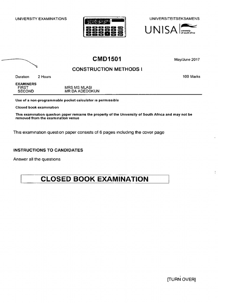 Construction Methods Exam | PDF