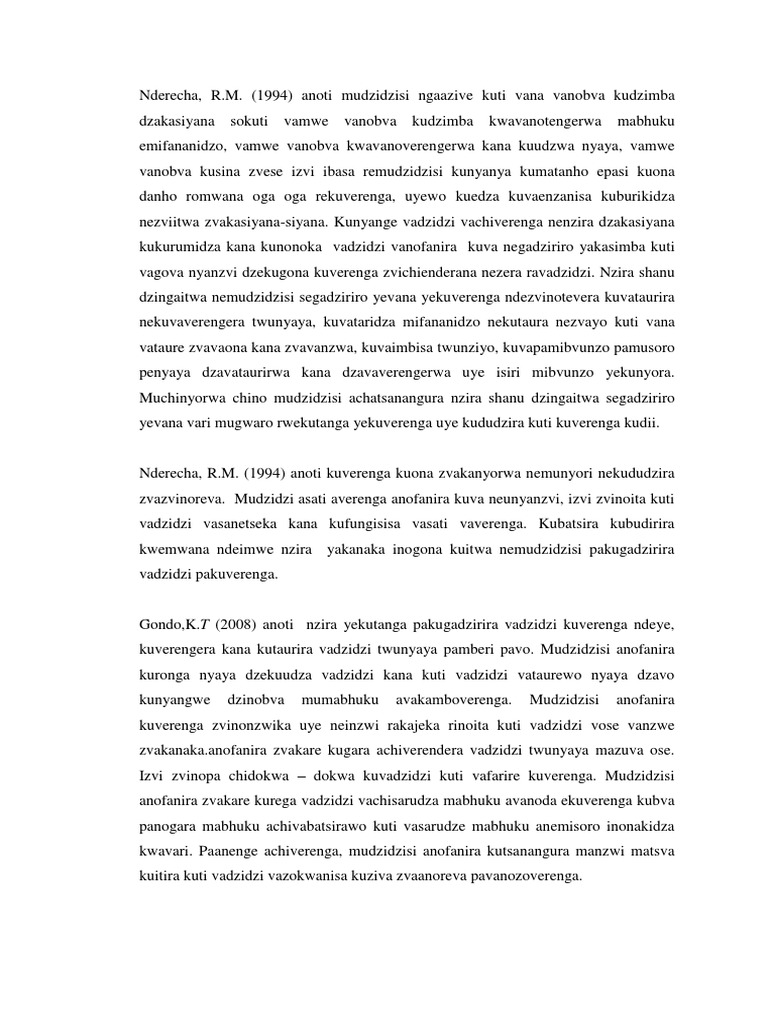 Nzira dzekugadzirira kuverenga | PDF | Wellness | Science & Mathematics