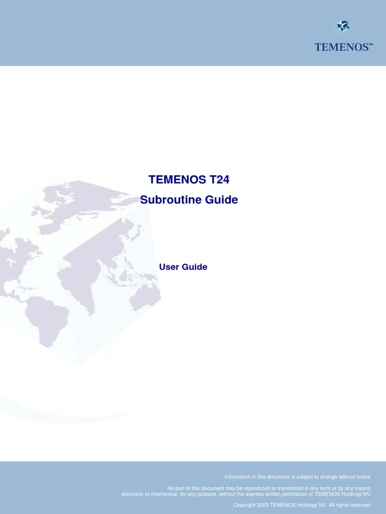 T24 Subroutine Pdf Parameter Computer Programming Subroutine 5313