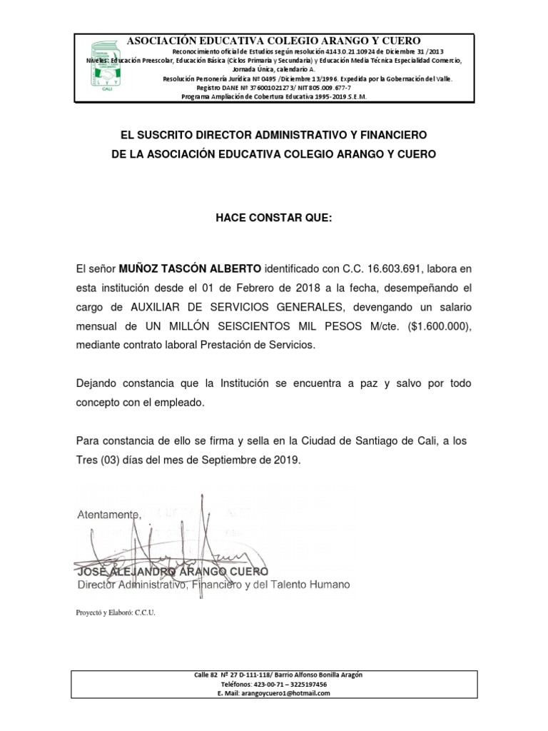 Carta Laboral | PDF