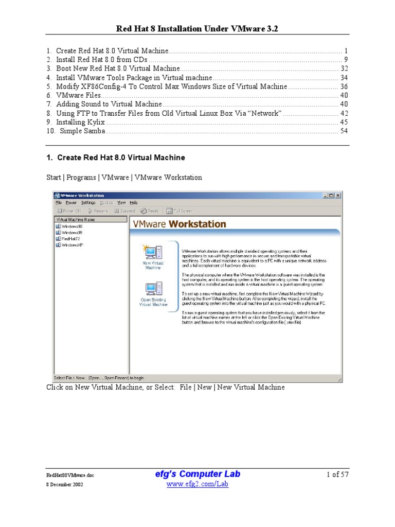 Red Hat 80 Vmware | PDF | Virtual Machine | Superuser