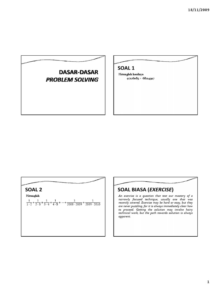 Dasar-Dasar Problem Solving PDF | PDF | Behavioural Sciences | Conceptual Model