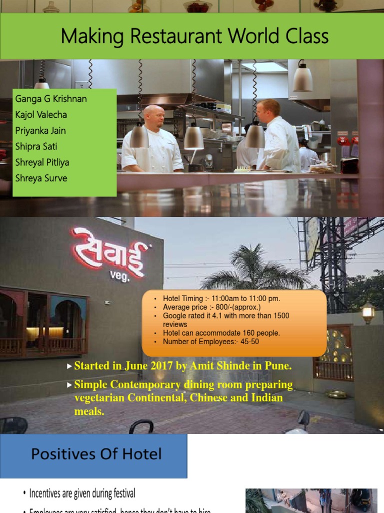 Operations Restaurant-Processes Inputs Outputs | PDF | Restaurants | Foods